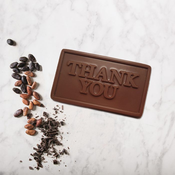 Milk Chocolate Thank You Bar - Small » Annegret's Fine European Chocolates
